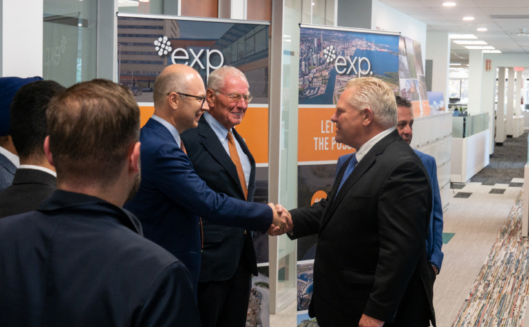 EXP’s leadership team and Ontario Premier inaugurate the firm’s ...